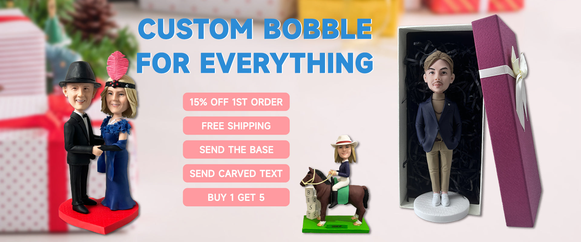 Custom Bobbleheads - Personalized Bobbleheads Made From Your Photos